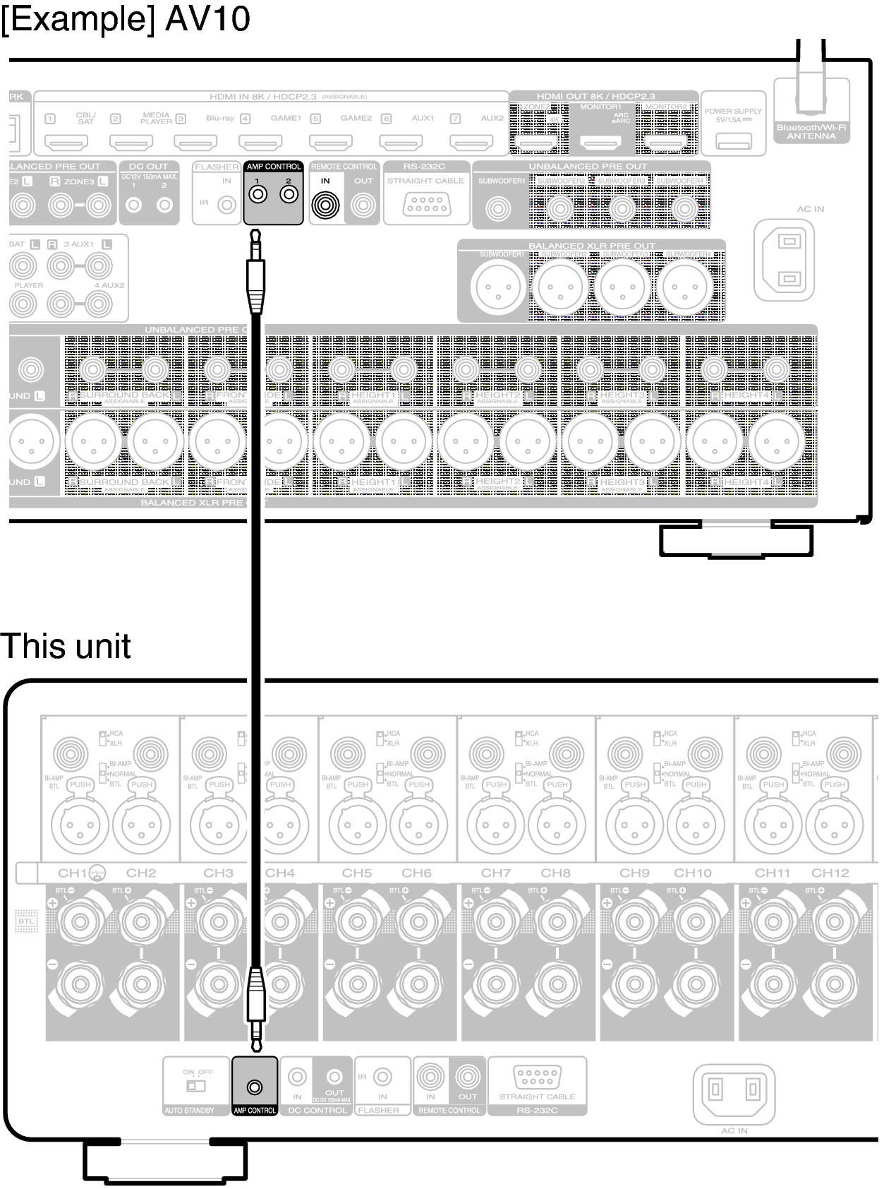 AMP CONTROL jacks AMP 10
