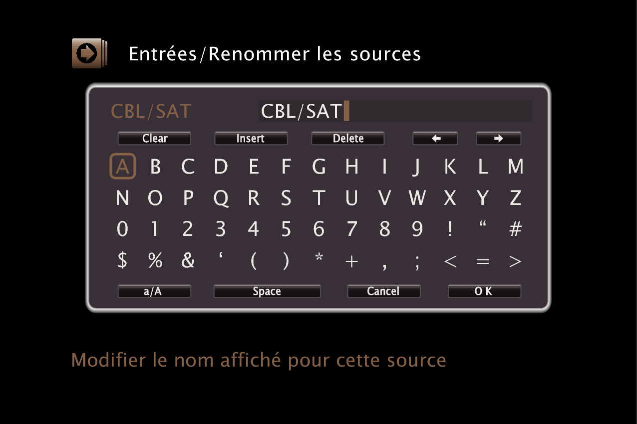 Utilisation de l’écran-clavier AV7702