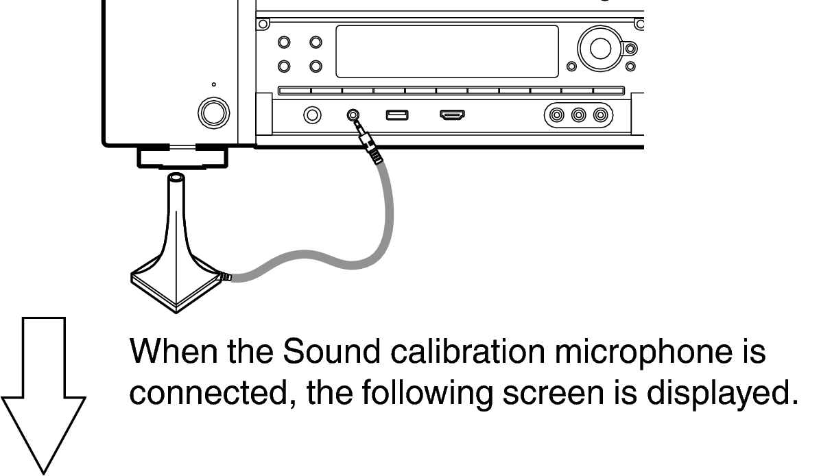 Procedure for speaker settings (Audyssey® Setup) AV7706