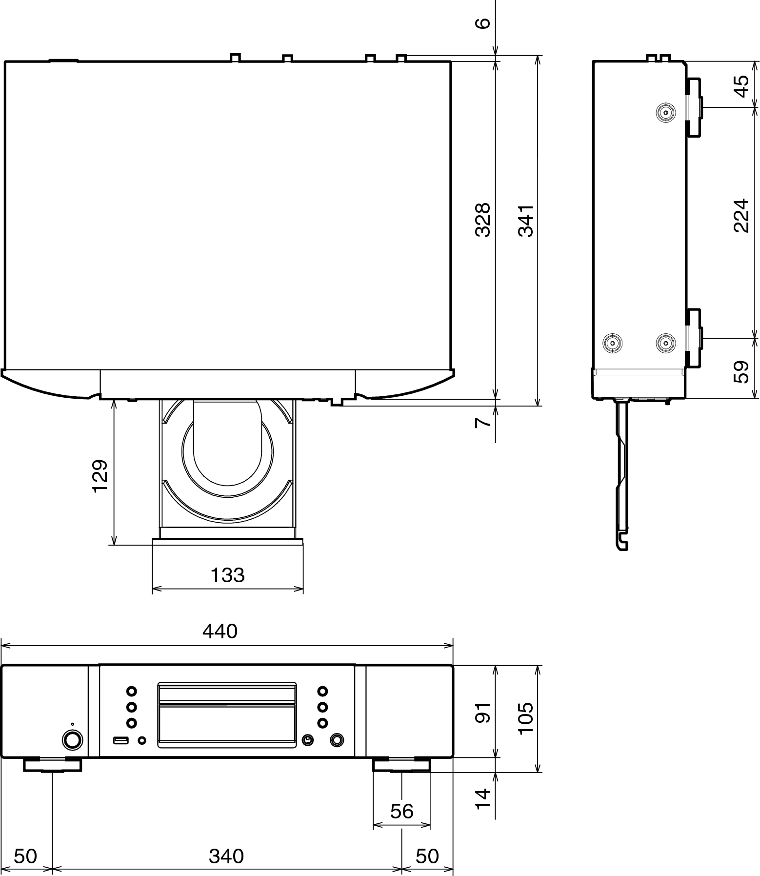 寸法／質量 CD6007