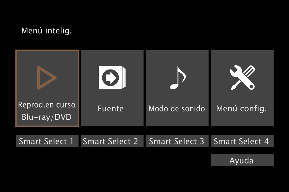 Función de Menú inteligente NR1510