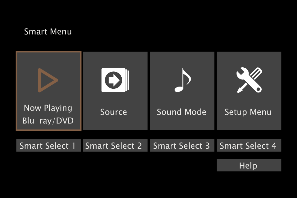 Smart Menu function NR1510