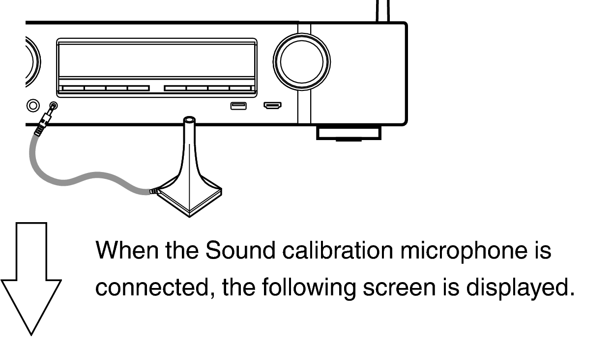 Procedure for speaker settings (Audyssey® Setup) NR1710