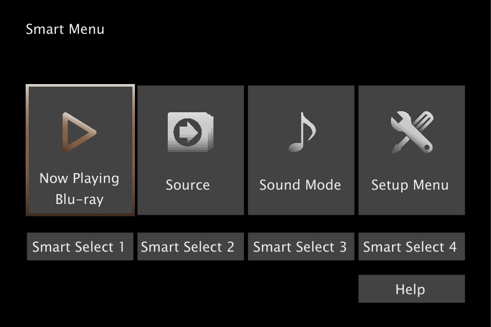 Smart Menu function SR6015