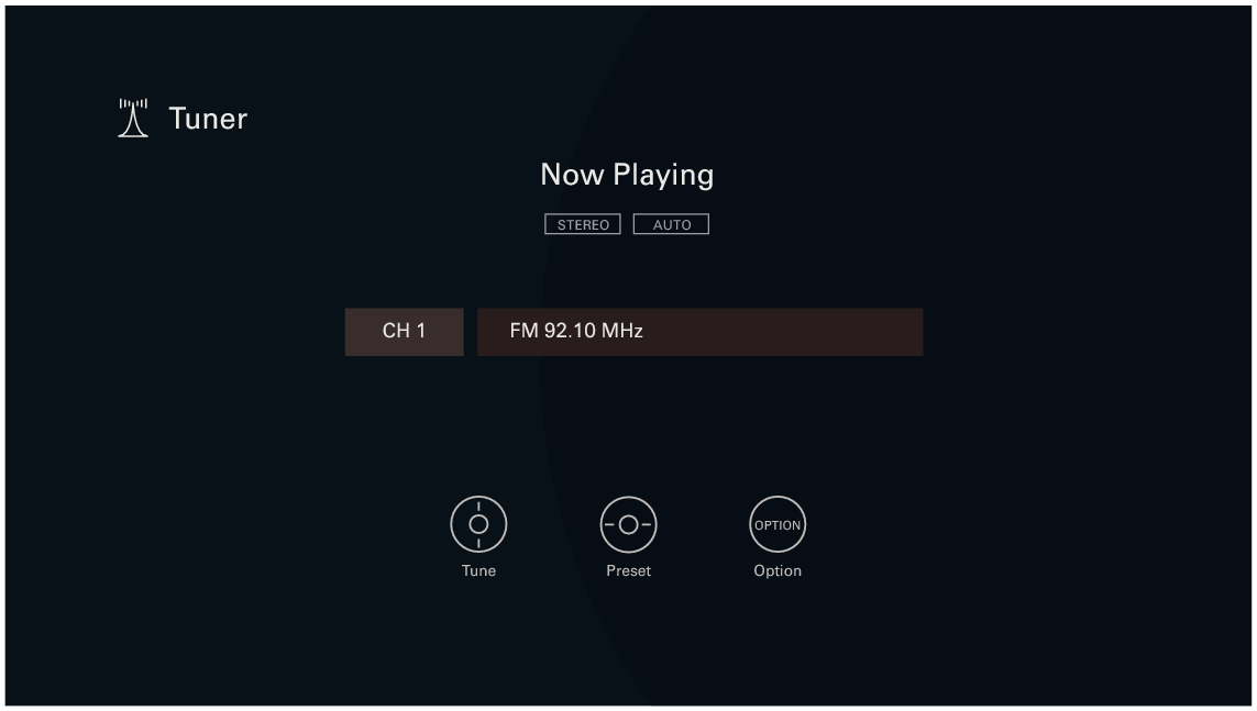 Listening to FM/AM broadcasts STEREO 70s