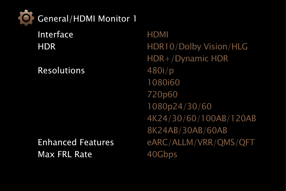 FRL information display