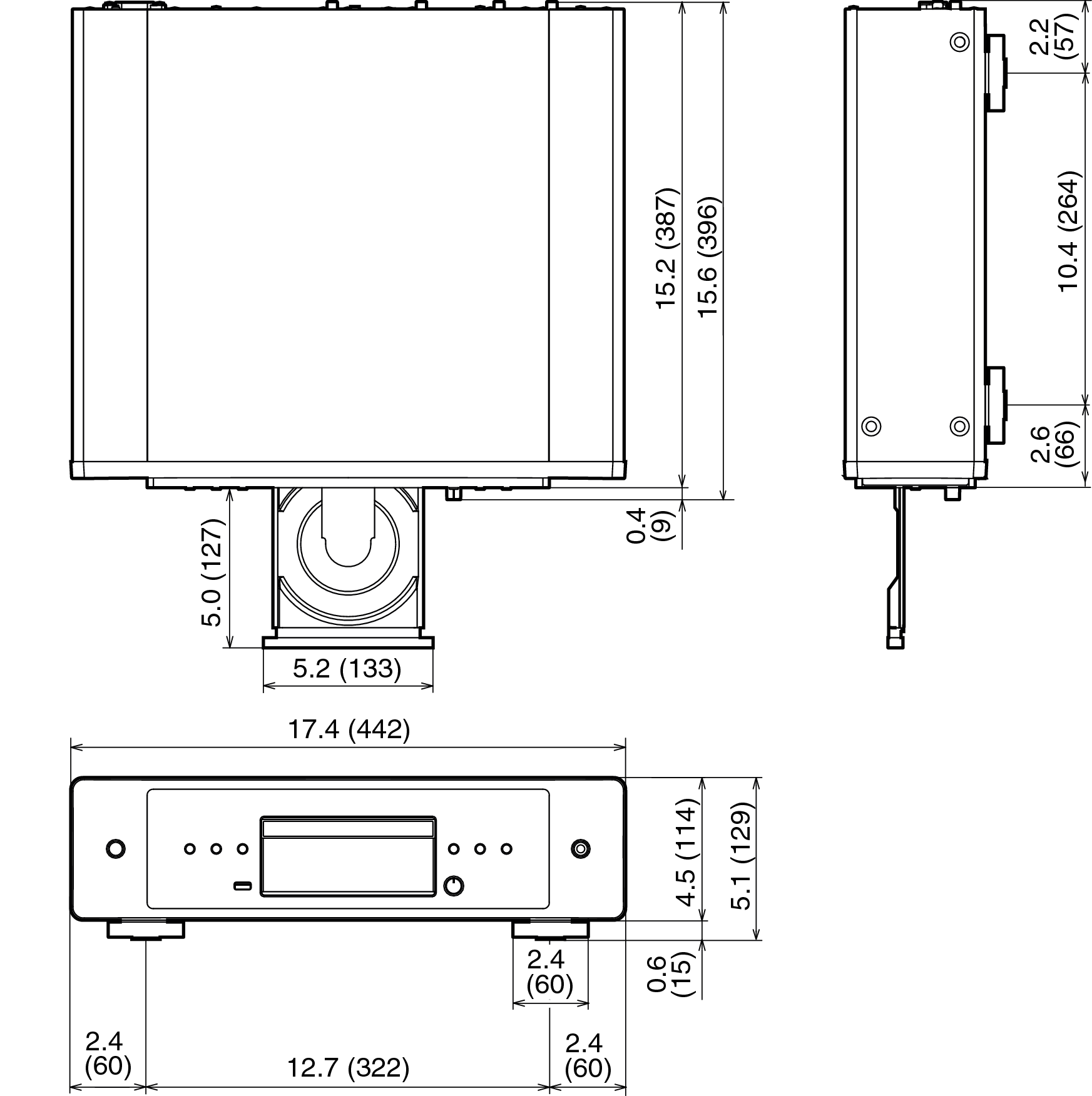 Dimensions / Weight CD60