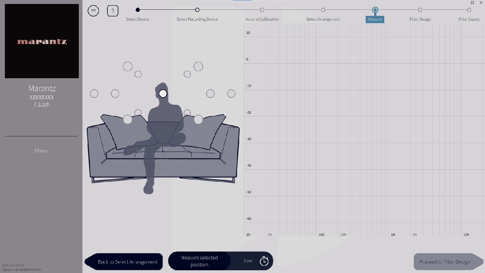 Measuring with Dirac Live software Dirac Live