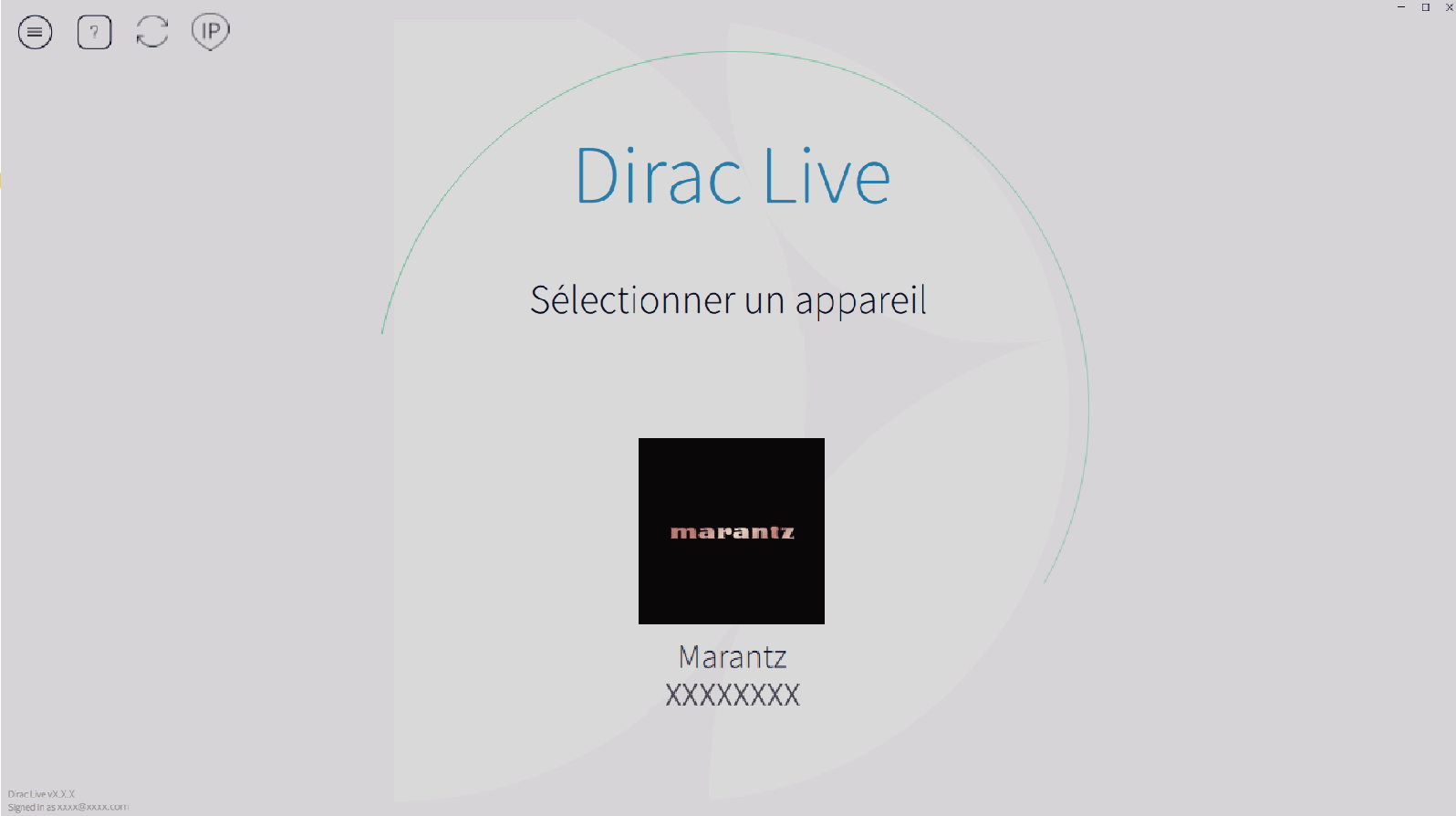 Mesure avec Dirac Live software Dirac Live